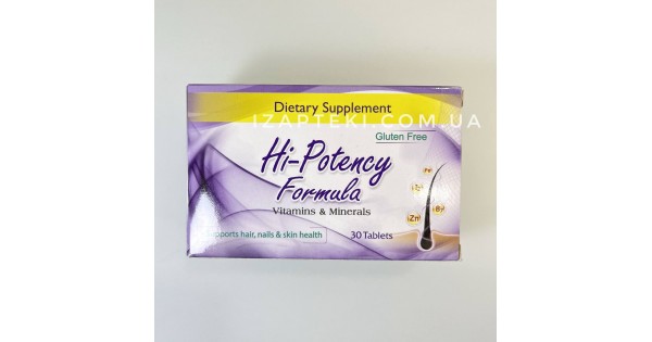 Хай - Потенсі Формула HI- Potency Formula 30 табл. Вітаміни для волосся ...