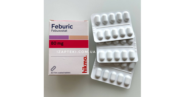 Feburic Фебурік (Febuxostat Фебуксостат 80 мг) 30 табл Єгипет